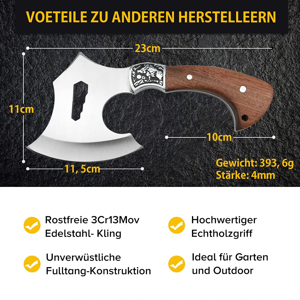 NedFoss WARTHOG Axt & Camping Axt, Outdoor - Axt | Survival-Axt, Erwac ...